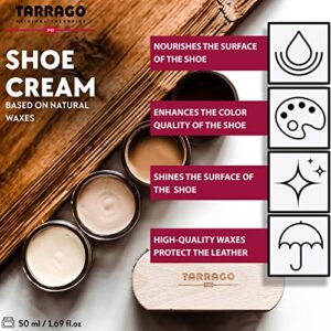 Tarrago Shoe Cream Professional Shoe Polish for Leather Boots, Shoes, Purse, Furniture Eco Friendly Leather Conditioner 1.7oz - Ivory #36