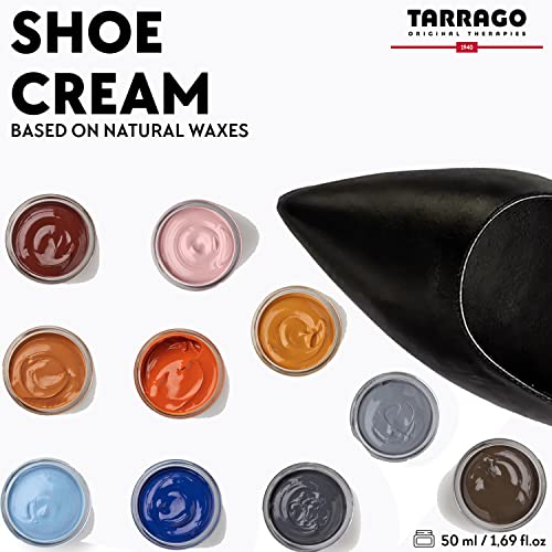 Tarrago Shoe Cream Professional Shoe Polish for Leather Boots, Shoes, Purse, Furniture Eco Friendly Leather Conditioner 1.7oz - Ivory #36