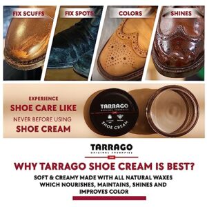 Tarrago Shoe Cream Professional Shoe Polish for Leather Boots, Shoes, Purse, Furniture Eco Friendly Leather Conditioner 1.7oz - Ivory #36