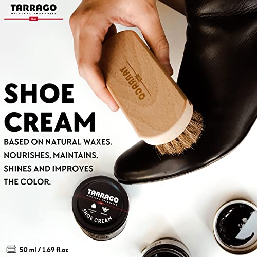 Tarrago Shoe Cream Professional Shoe Polish for Leather Boots, Shoes, Purse, Furniture Eco Friendly Leather Conditioner 1.7oz - Ivory #36