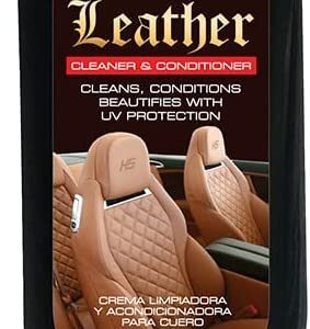 UCS Leather 2 in 1 Cleaner and Conditioner for car interior With UV Protection (8 oz)