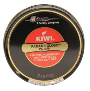 kiwi parade gloss shoe polish - black, 2.5 oz (large)