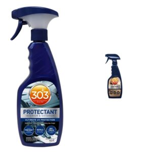 303 automotive protectant (16oz) and 303 leather 3-in-1 complete care (16 fl. oz.)