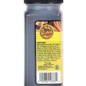 Fiebing's Pro Dye Black, 4 oz. - Professional Oil Dye for Leather