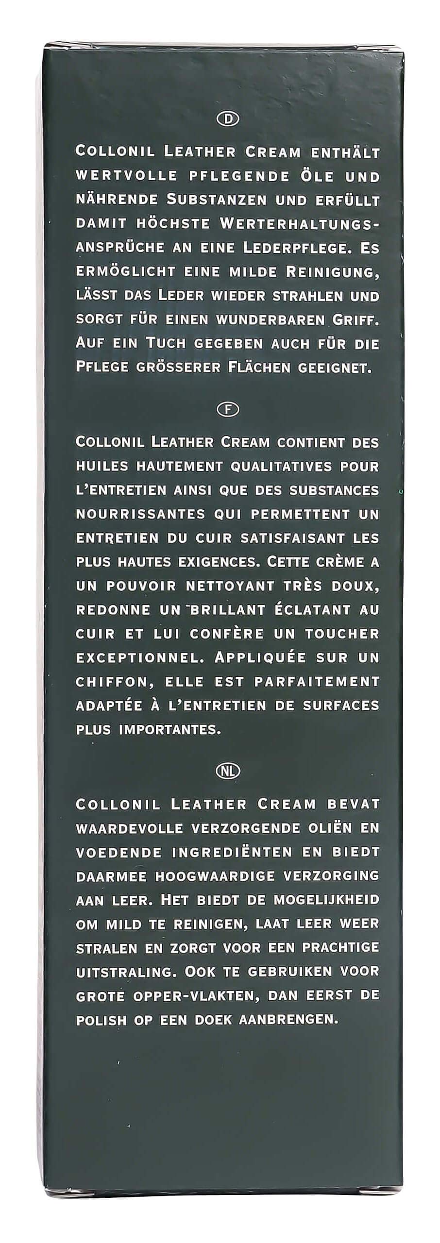 Collonil Shoe Polish 1909 Premium Leather Cream 75 ml Transparent