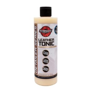 renegade products usa - leather tonic leather cleaner & conditioner for use on leather apparel, furniture, car interiors, shoes, boots, bags & more