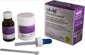 vivid healtemp - polymer reinforced zinc oxide/eugenol - zoe cement p&l kit