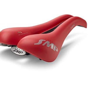 Selle SMP TRK Saddle Medium - Matt Red, Long 280 mm - Wide 160 mm (ZSTT03MEDIUM-RED)