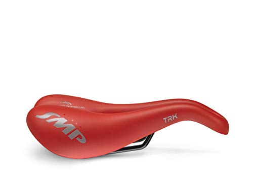 Selle SMP TRK Saddle Medium - Matt Red, Long 280 mm - Wide 160 mm (ZSTT03MEDIUM-RED)