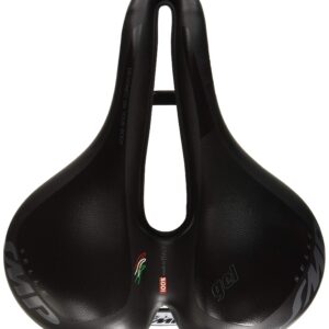 SMP Unisex – Adult's Martin Touring Gel Saddle, Black, Standard Size