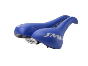 selle smp trk saddle large - matt blue, long 272 mm - wide 177 mm