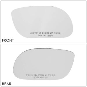 DNA MOTORING SMP-046-R Factory OE Style Right/Passenger Side Door Rear View Mirror Glass Lens [Compatible with 98-05 Buick Park Avenue]