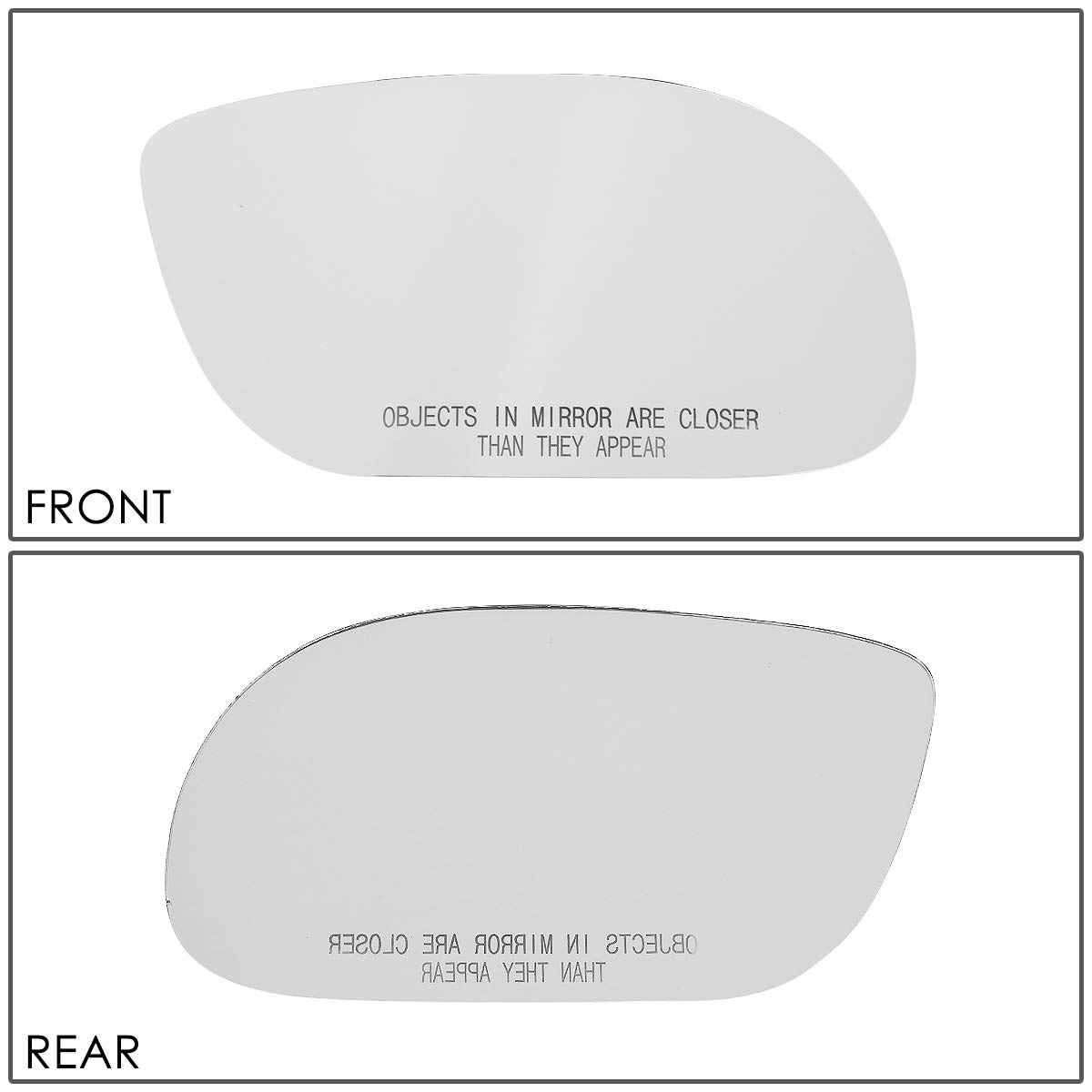 DNA MOTORING SMP-046-R Factory OE Style Right/Passenger Side Door Rear View Mirror Glass Lens [Compatible with 98-05 Buick Park Avenue]