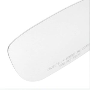 DNA MOTORING SMP-046-R Factory OE Style Right/Passenger Side Door Rear View Mirror Glass Lens [Compatible with 98-05 Buick Park Avenue]