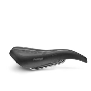 SMP Selle Hybrid Gel Man Bicycle Saddle Seat - Black Made in Italy