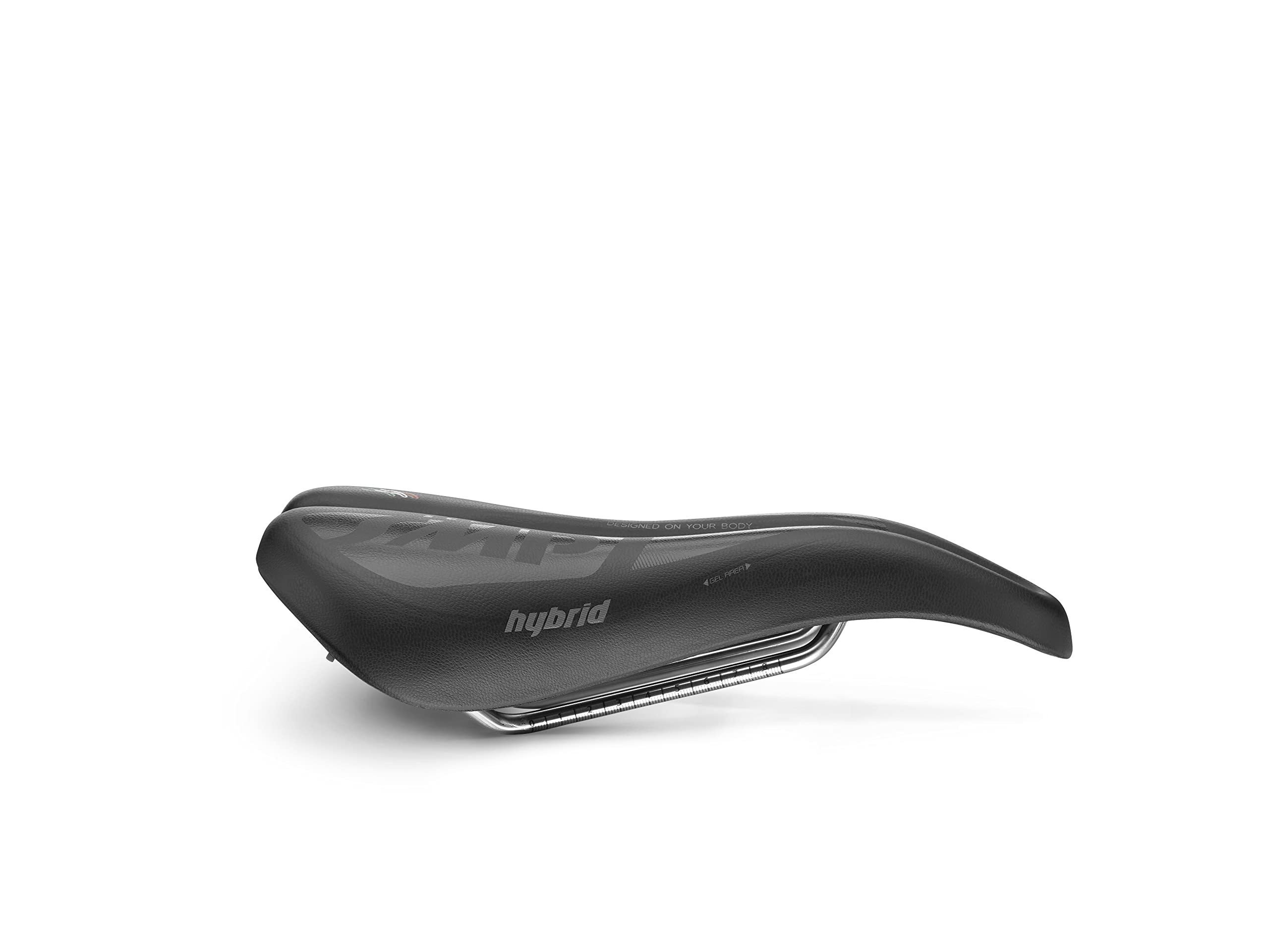 SMP Selle Hybrid Gel Man Bicycle Saddle Seat - Black Made in Italy