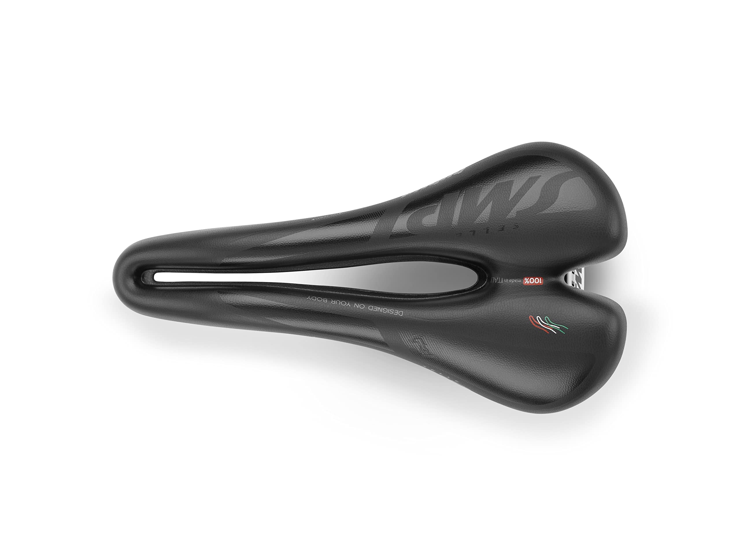 SMP Selle Hybrid Gel Man Bicycle Saddle Seat - Black Made in Italy