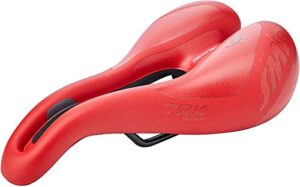 selle smp trk man cycling saddle, red