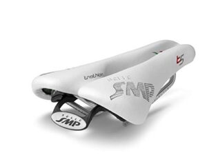 selle smp t5 triathlon bicycle saddle, white, 251 x 141