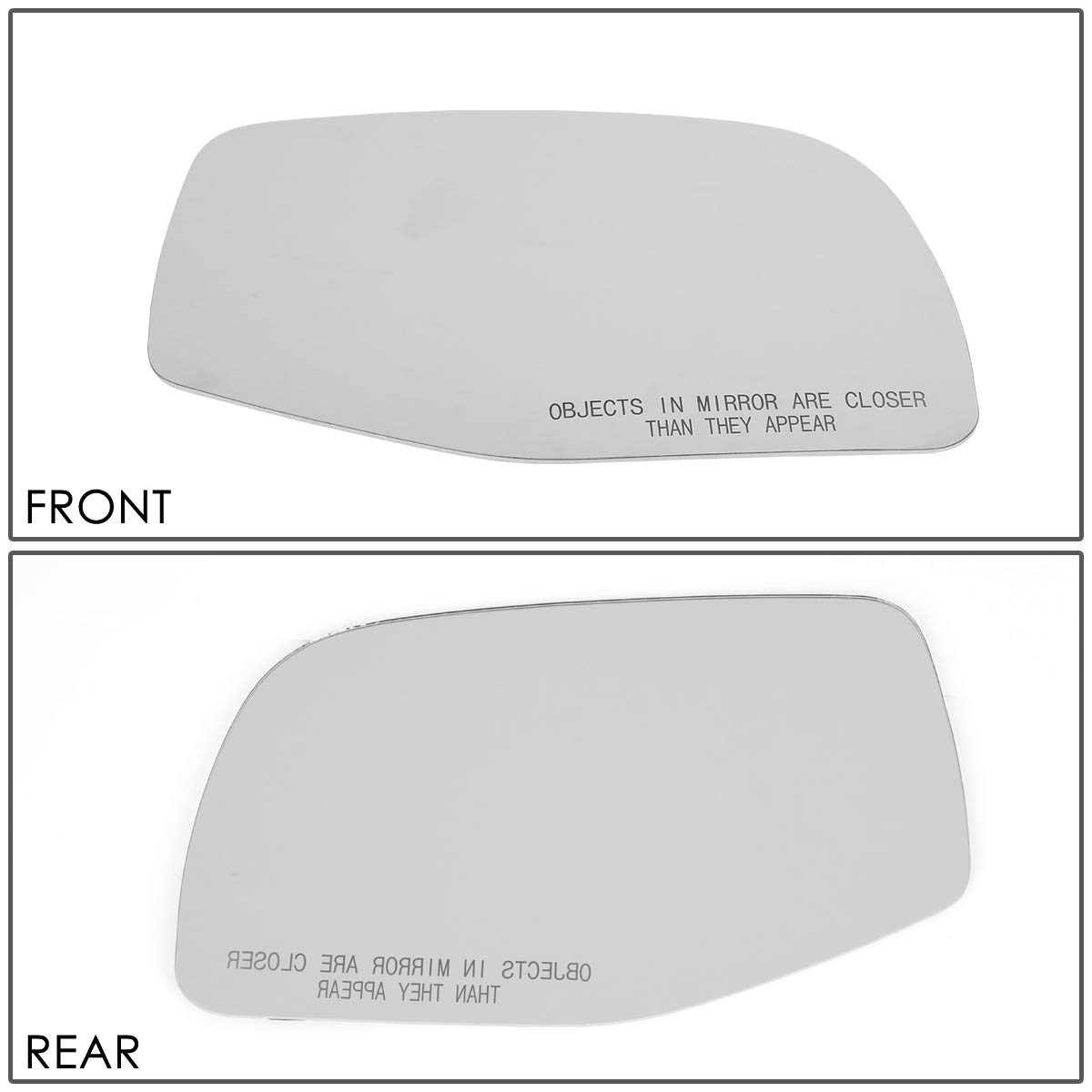 DNA MOTORING SMP-032-R Factory OE Style Right/Passenger Side Door Rear View Mirror Glass Lens [Compatible with 90-97 Ford Aerostar / 92-96 Bronco / 92-97 F SD / 92-96 F150 F250 F350]