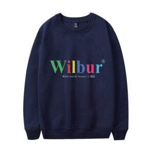 gfyxgs wilbur soot dream team smp merch crewneck long sleeve fashion sweatshirt men women casual clothes tops (navy,l)