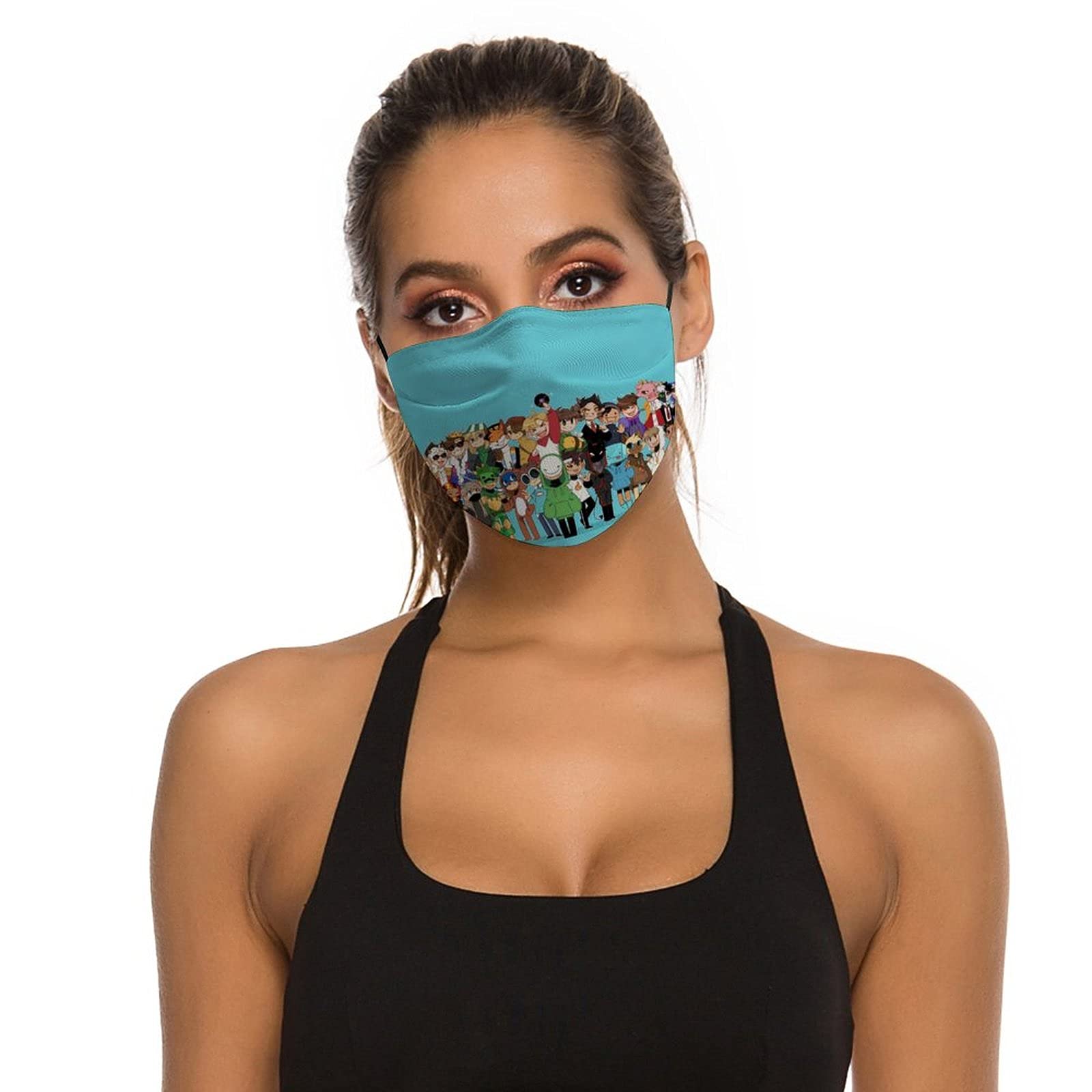 Dream SMP Lmanburg Merch Decor Mask Breathable Neck Gaiter Reusable Mouth Cover Face Decor Balaclava for Men and Women 1 PCS