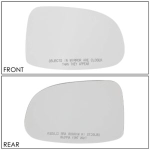 DNA MOTORING SMP-008-R Factory OE Style Right/Passenger Side Door Rear View Mirror Glass Lens [Compatible with 95-03 Ford Windstar]