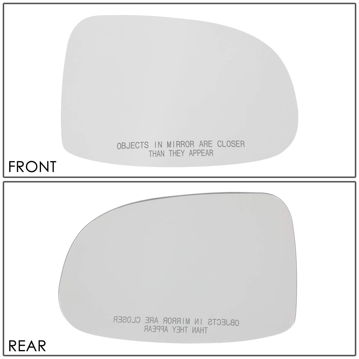 DNA MOTORING SMP-008-R Factory OE Style Right/Passenger Side Door Rear View Mirror Glass Lens [Compatible with 95-03 Ford Windstar]