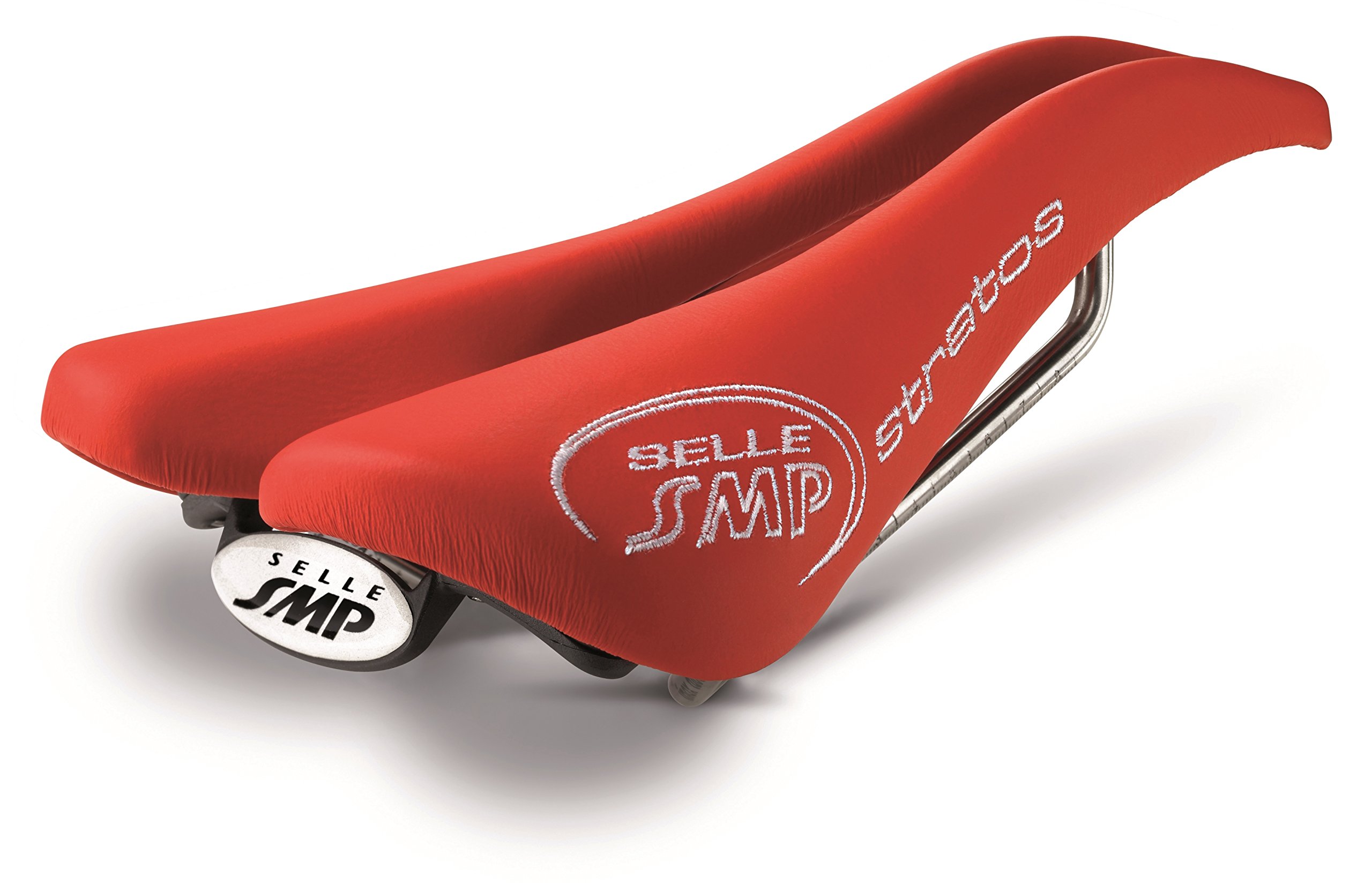 Smp Cicli Bonin Unisex's 4Bike Stratos Saddles, Red, One Size