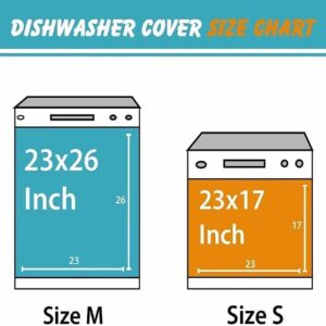 MEDU Dishwasher Magnet Cover Panel Country Floral Kitchen Decoration Sticker Refrigerator Magnets Decorative Cabinet Appliance Front 23" X 26"