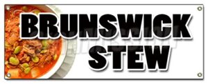 brunswick stew banner sign hearty southern style homemade slow cooked