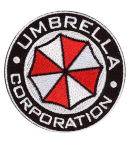 umbrella company round security service costume patch [iron on sew on - 3.0 inch]