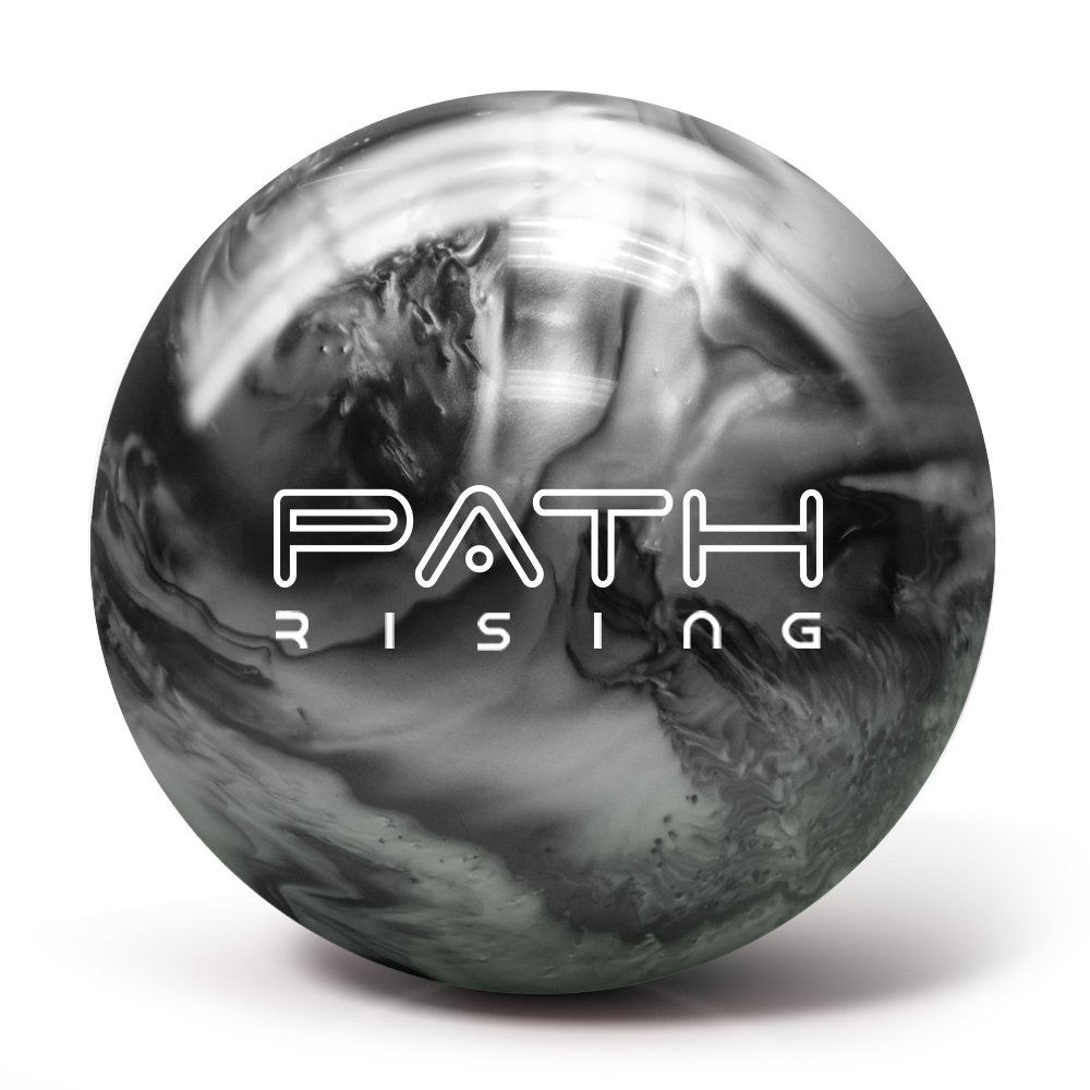 Pyramid Path Rising Bowling Ball (Black/Silver, 14lb)