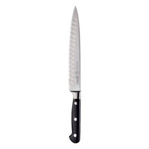 messermeister meridian elite 8” kullenschliff carving knife - fine german steel alloy blade - rust resistant & easy to maintain