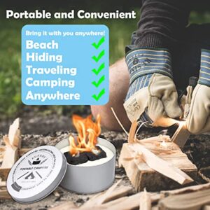 EUPNHY 2 Pack Portable Campfire | Portable Fire Pit | smores maker | Lightweight and Portable | 3-5 Hours of Burn Time | Convenient-No Embers-No Hassle | Great Gifts for Picnics, Camping and More