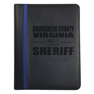 virginia brunswick county all counties deputy sheriff padfolio notepad holder - thin blue line portfolio with deputy sheriff prayer print & 3 police laptop stickers and a police car magnet