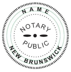 new imprue round self-inking notary seal rubber stamp - new brunswick