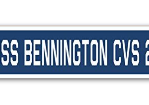 USS Bennington CVS 20 Street Sign us Navy Ship Veteran Sailor Gift