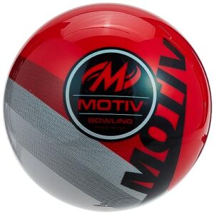 on the ball bowling motiv velocity spare bowling ball - red/grey 10lbs