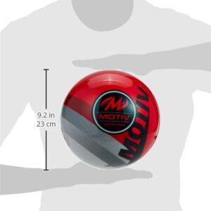 On The Ball Bowling Motiv Velocity Spare Bowling Ball - Red/Grey 10lbs