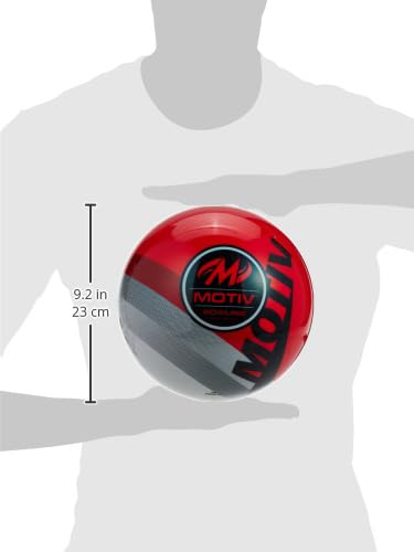 On The Ball Bowling Motiv Velocity Spare Bowling Ball - Red/Grey 10lbs