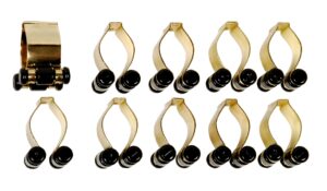 iszy billiards 10 count pool cue billiard stick rack replacement clips brass color (brass)