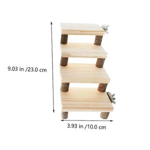 iplusmile 4 Pcs Hamster Furniture Hamster Hideout Pet Nesting Habitat Hamster House Bed Small Animal Cage Habitat Bird Hideaway Rabbit Bird Rat Lizard Shelter Husk Squirrel Wooden Pet Bed