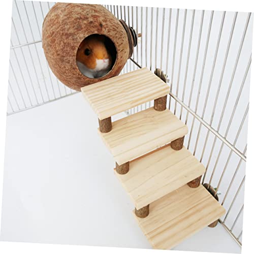 iplusmile 4 Pcs Hamster Furniture Hamster Hideout Pet Nesting Habitat Hamster House Bed Small Animal Cage Habitat Bird Hideaway Rabbit Bird Rat Lizard Shelter Husk Squirrel Wooden Pet Bed