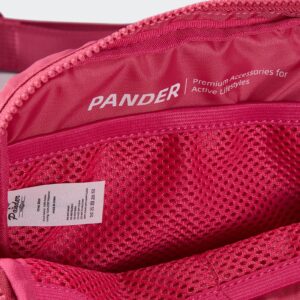 Pander Two Way Zipper Fanny Pack Nylon Everywhere Belt Bag for Women, Water Repellent Waist Packs, Crossbody Bags with Adjustable Strap (Hot Pink).