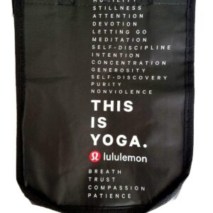 Lululemon Small Reusable Tote Gym Bag (This is Yoga, Black)