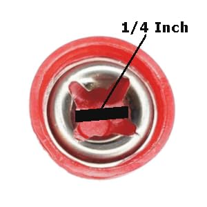 Quadrapoint Hub Cap Replacement compatible with Popular Red Wagon Brand, Classic Infant WALKER Wagon - fits 1/4 Inch Axle Diameter, Red 4-pk