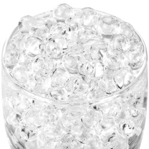 bymore 90000 clear water beads,transpatent gel jelly beads,vase filler for candle, wedding centerpiece, floral arrangement, home decorations