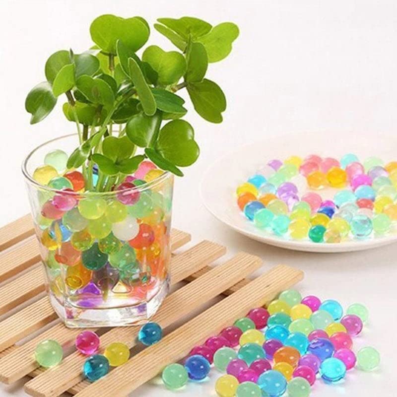 TABLECLOTHSFACTORY 14g Big Round Deco Water Beads Jelly Vase Filler Balls for Centerpieces Table Decoration - RED