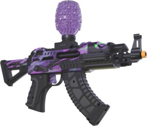 yagee electric splatter ball blaster in backyard fun and outdoor games, shoots eco-friendly splatter balls for adult,(purple)